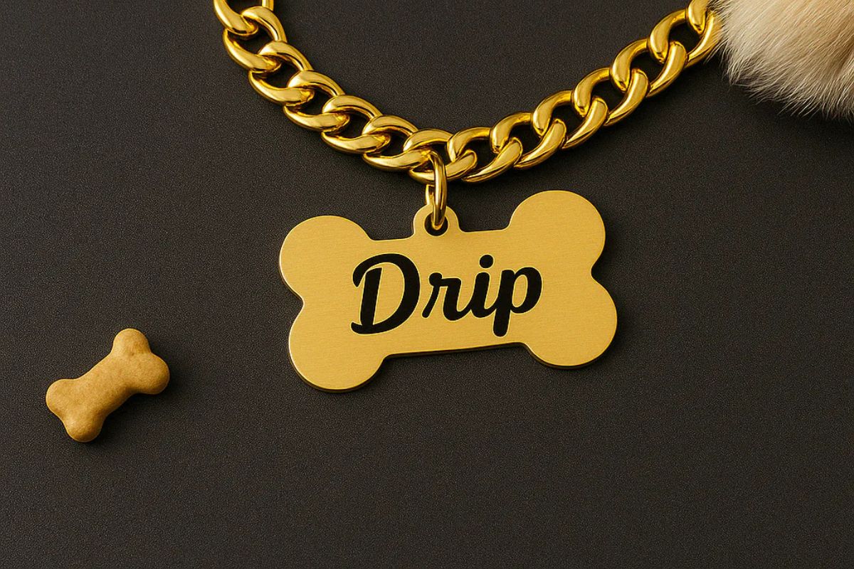 Personalized Dog Name Tag with Chain | Aalmari